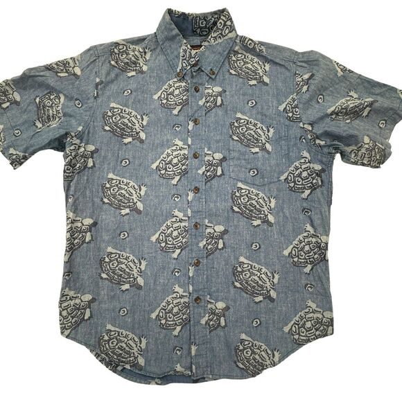 reyn spooner | Shirts | Reyn Spooner Short Sleeve Shirt M Blue Sea ...
